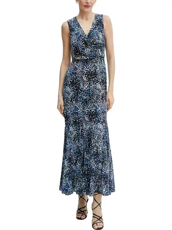MORGAN Printed Midi Dress - Blue