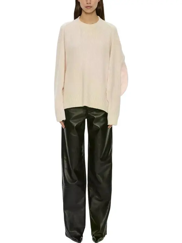 Christopher Esber Airbag Ribbed-knit Sweater - Neutrals