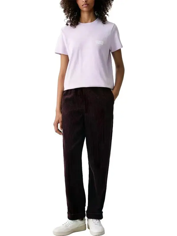 American Vintage The Padow Corduroy Elasticated-waist Trousers - Brown