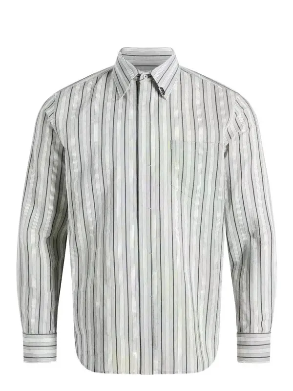 PUBLIC SCHOOL NEW YORK Mccarren Striped Shirt - Grey