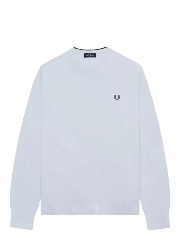 Fred Perry Embroidered-logo Sweater - Blue