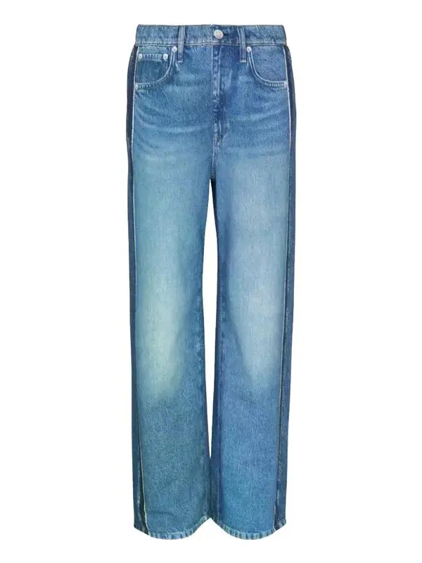 Rag & Bone Miramar Side-fray Trousers - Blue