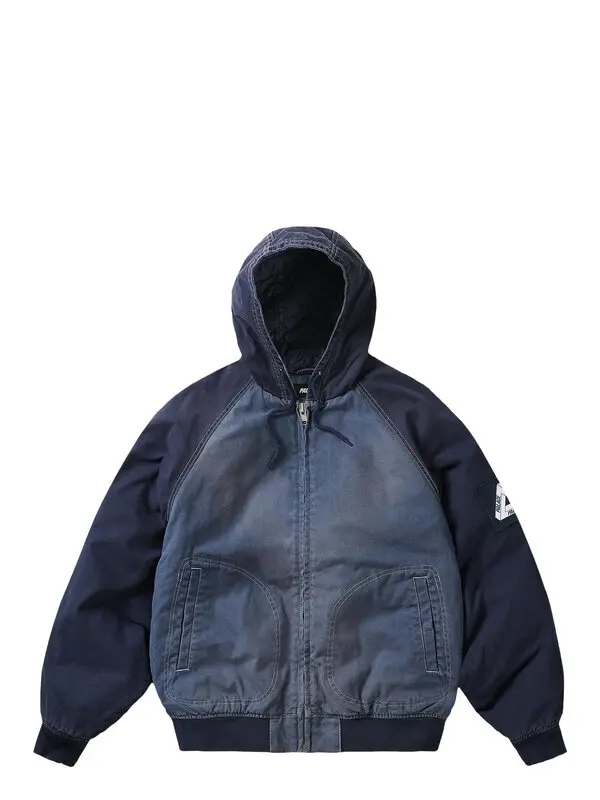 PALACE 10oz Hooded Canvas Jacket 'navy - Blue