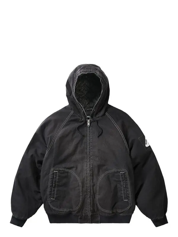 PALACE 10oz Hooded Canvas Jacket - Black