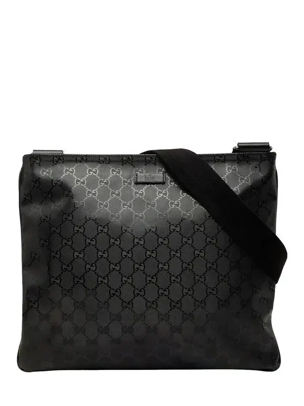 Gucci 2000-2015 Gg Imprime Crossbody Bag - Black