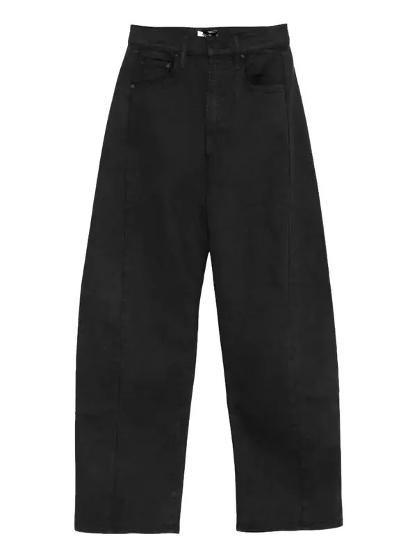 MOTHER High-waisted Wide-leg Jeans - Black