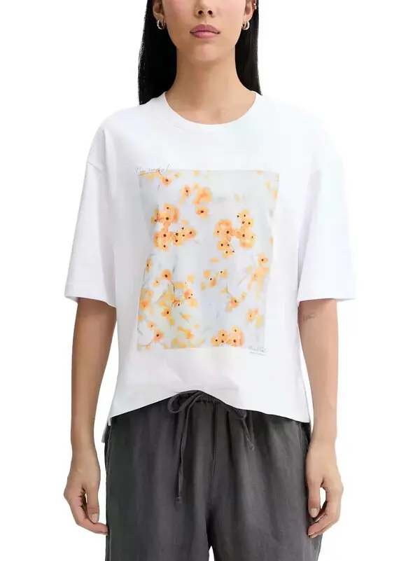 Marc O'polo Floral-print Short-sleeve T-shirt - White