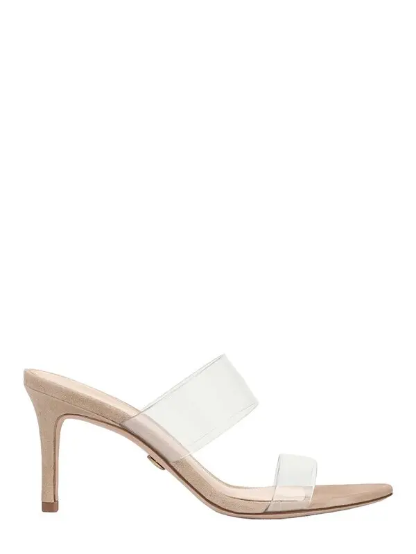 Veronica Beard Asha Mid-heel Sandal Sand Clear - Sand/clear