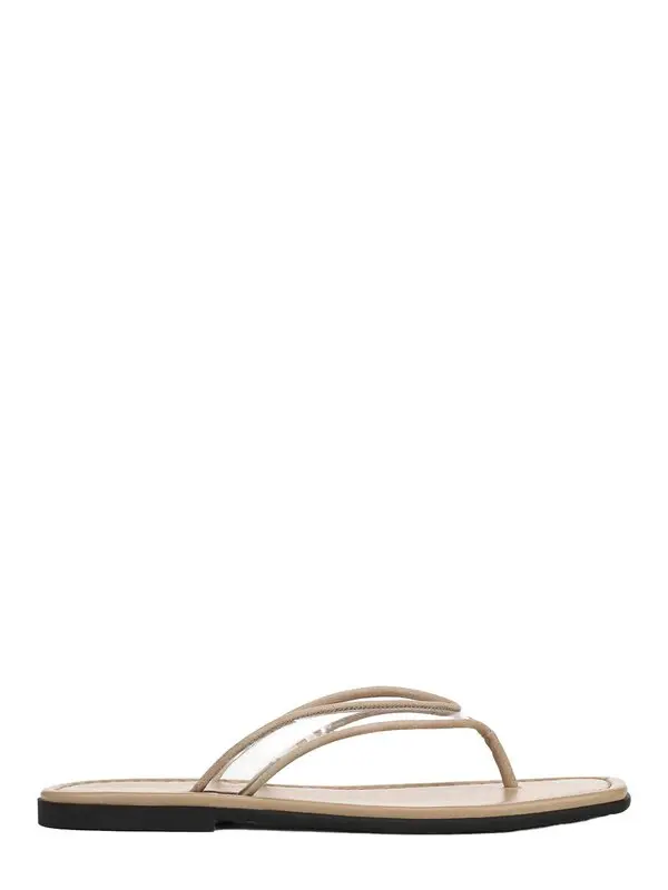 Veronica Beard Clea Jelly Flip-flop Sandal Sand Clear - Sand/clear