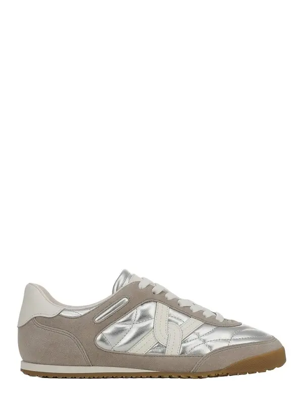 Veronica Beard Natalia Suede Sneaker Silver Grey - Silver/grey