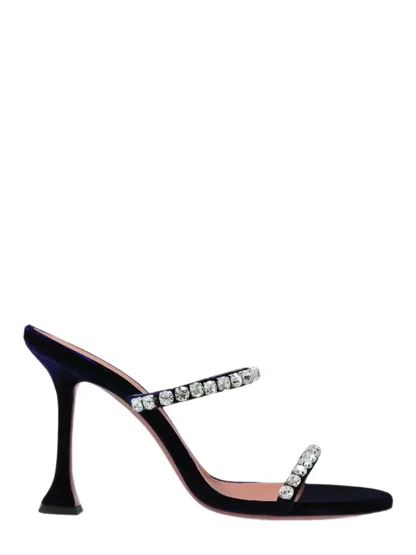 Amina Muaddi Gigi Crystal-embellished Sandals - Blue