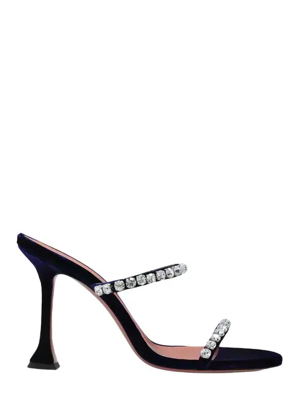 Amina Muaddi Gigi Crystal-embellished Sandals - Blue