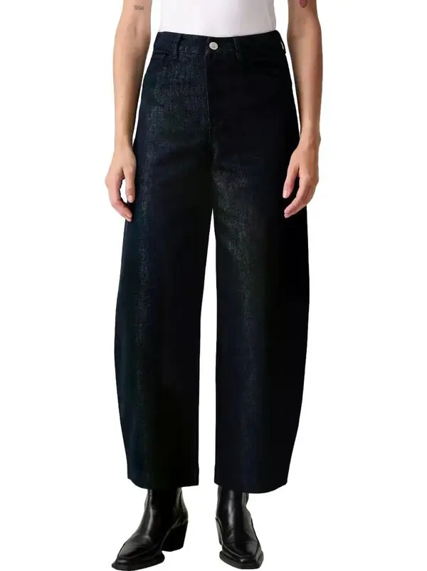 FRACOMINA Coated Balloon-fit Jeans - Blue