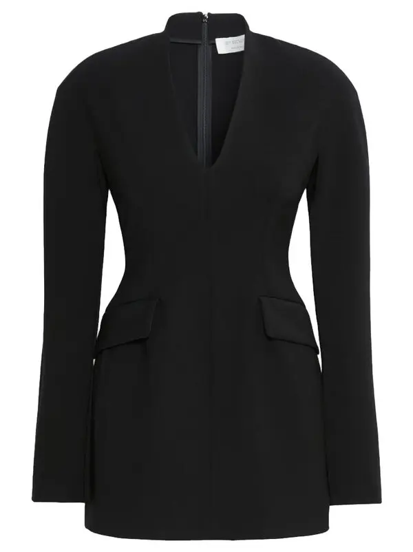 Max Mara Stretch Viscose-blend Hourglass Dress - Black