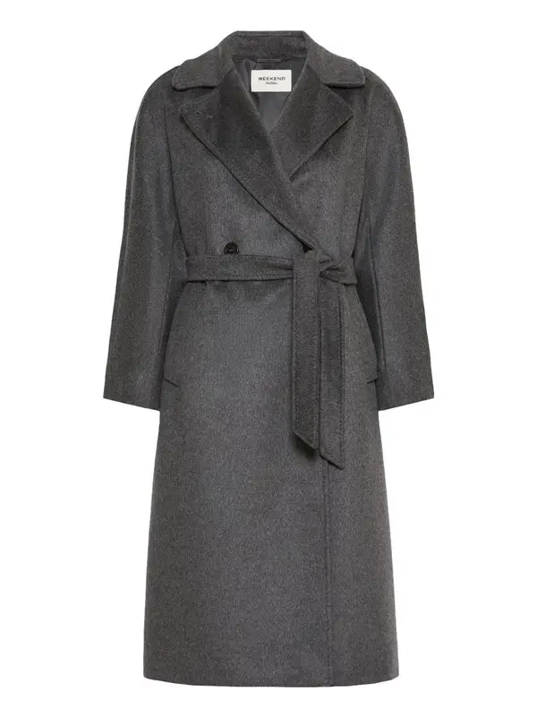 Max Mara Double-breasted Wool Coat - Dark Grey
