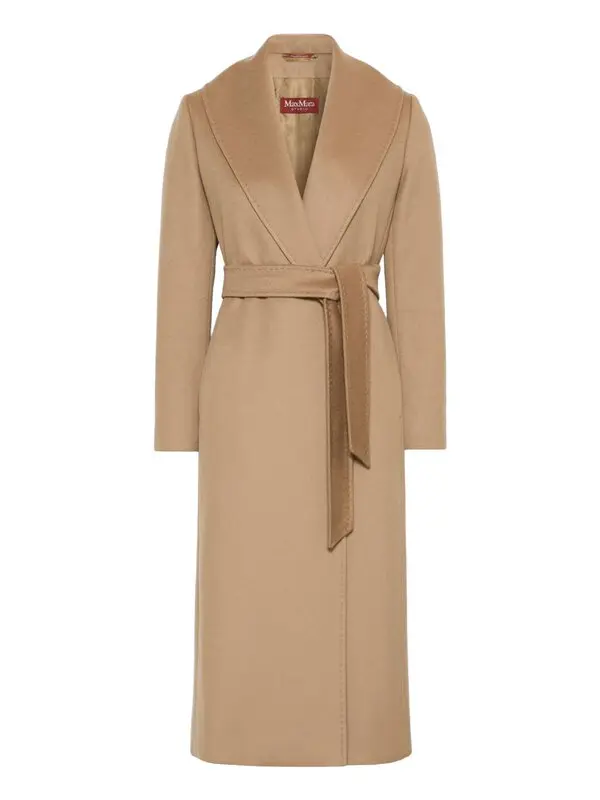 Max Mara Wool Wrap Coat - Camel