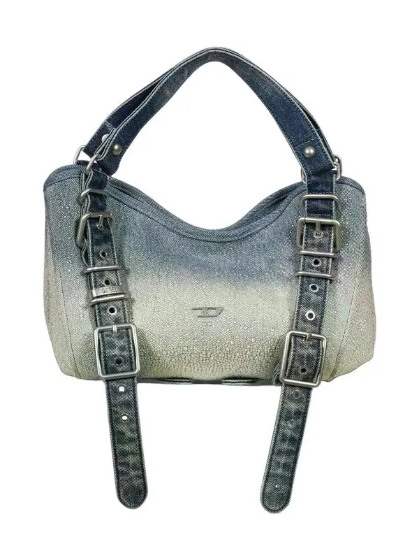 DIESEL® D-one-small Top-handle Bag In Crystal Solarised Denim - Neutrals