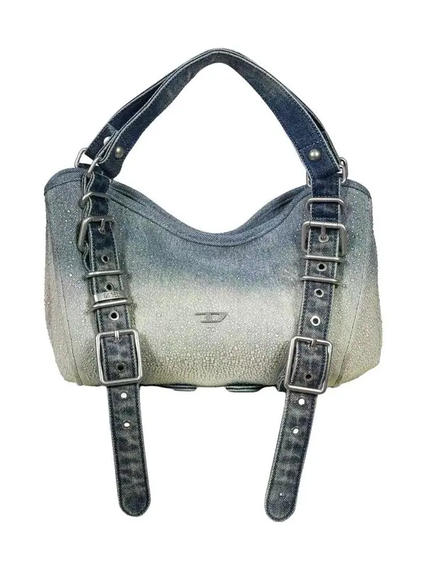 DIESEL® D-one-small Top-handle Bag In Crystal Solarised Denim - Neutrals