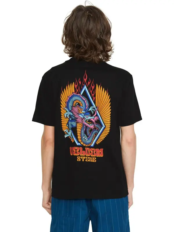 Volcom Draggin Stone Short Sleeve Tee - Black