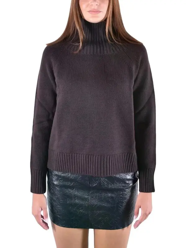 Michael Kors Wool Turtleneck Sweater - Brown