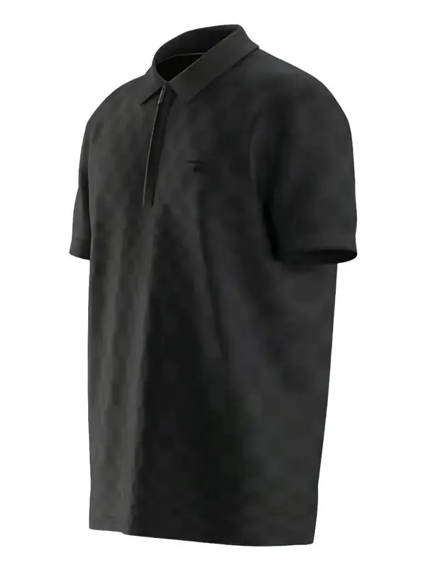 BOSS X Porsche Polo Shirt With Pasha Pattern - Black