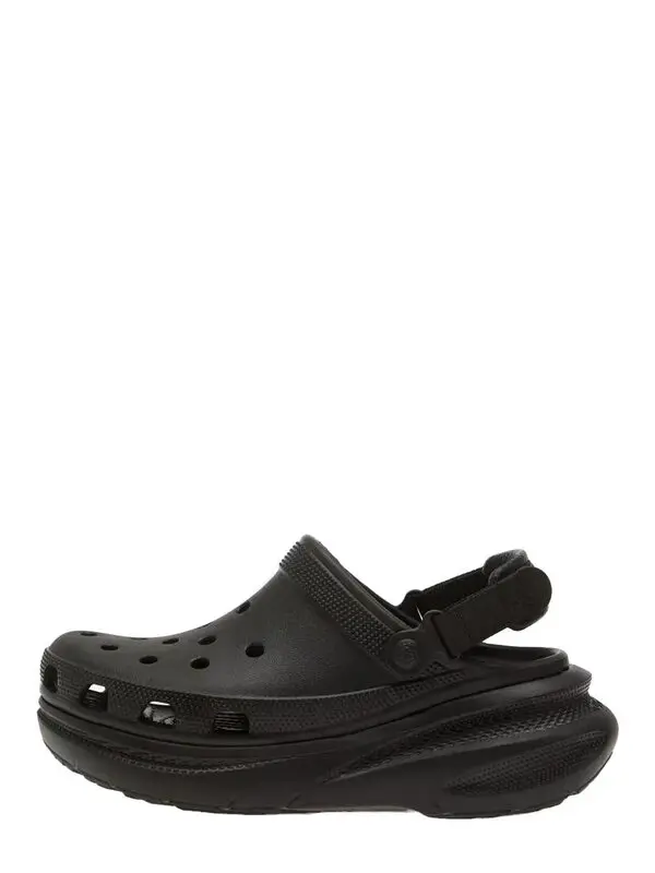 CROCS New Crush Perforated Touch-strap Clogs - Black