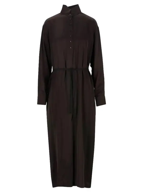 Barena Venezia Querina Lucens Belted Midi Dress - Brown