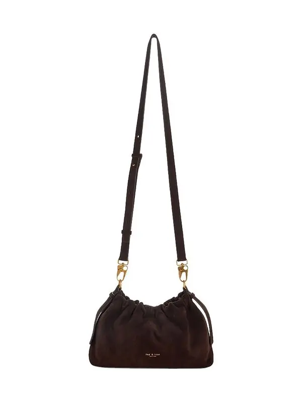 Rag & Bone Ludlow Suede Satchel - Chocolate