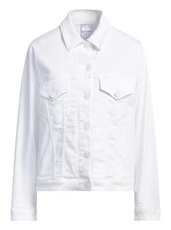JACOB COHЁN Denim Outerwear Size Lyocell, Cotton, Polyester, Elastane - White