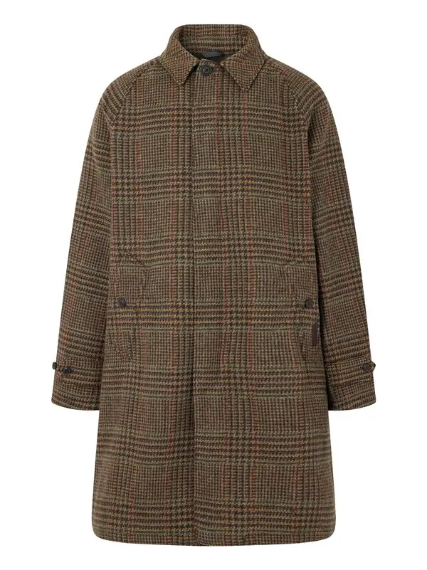 Polo Ralph Lauren Prince Of Wales Wool Coat - Green