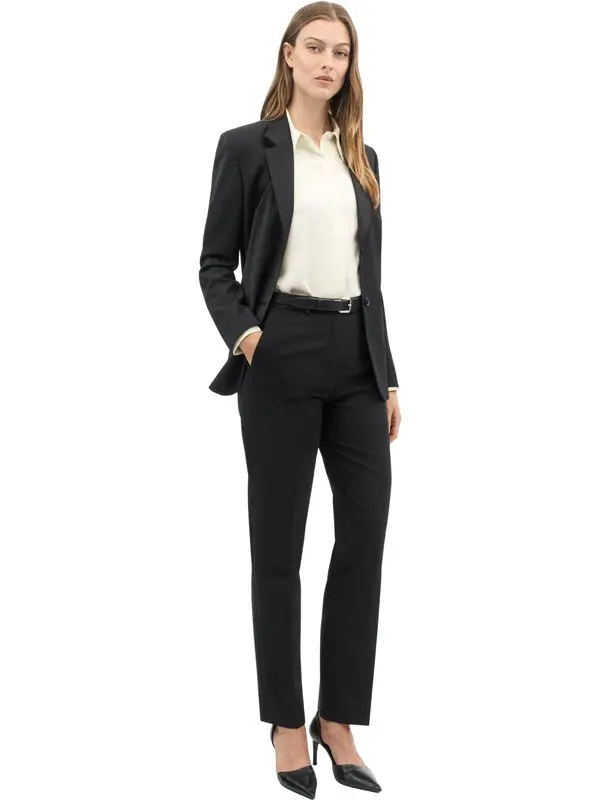 Tiger Of Sweden Eller Slim Straight Trousers - Black