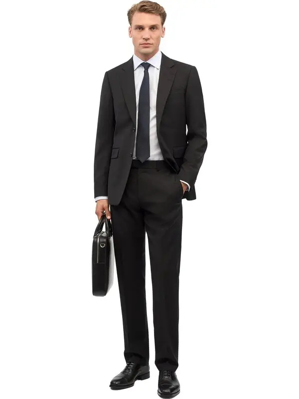 Tiger Of Sweden Tense Rws Mid-rise Trousers - Black