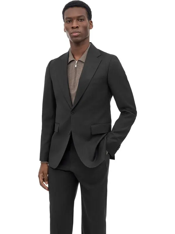 Tiger Of Sweden Ease Weave Stripe Jacket - Phantom