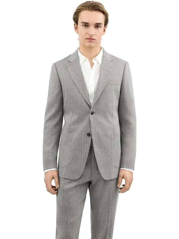 Tiger Of Sweden Justin P Linen-wool Jacket - Black