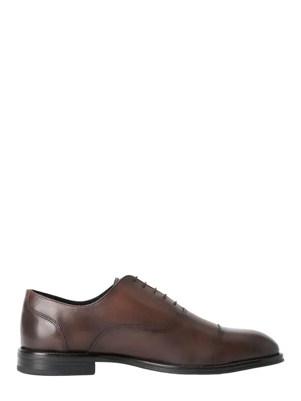 Tiger Of Sweden Lathan Leather Shoes - Medium Brown