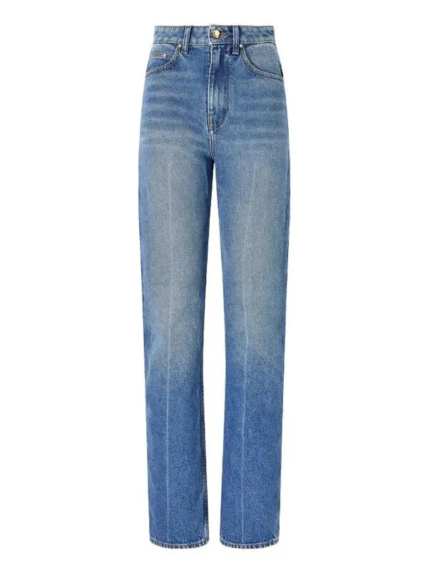 Ossou Noon High-rise Straight-leg Jeans - Blue