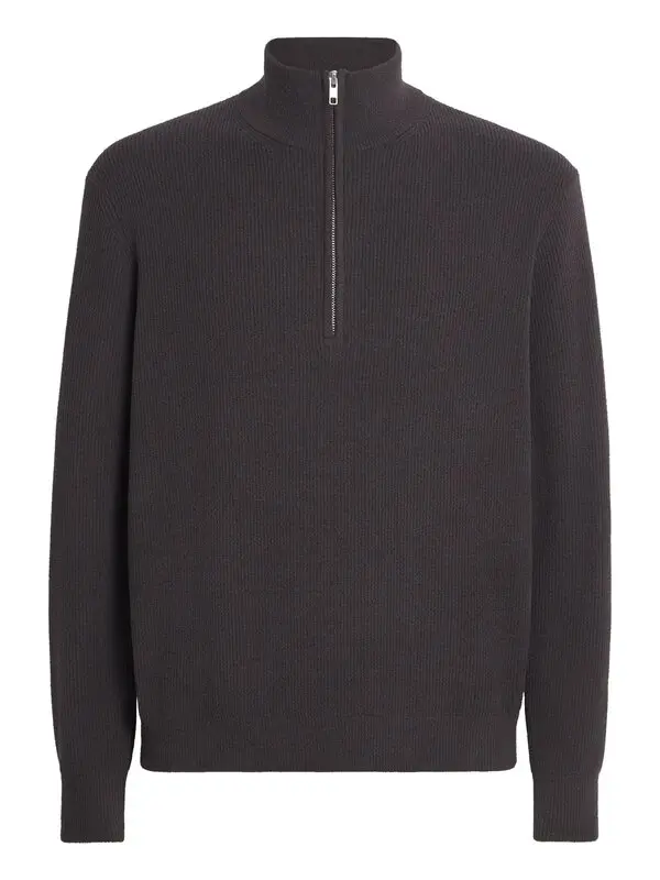 NN.07 Quarter-zip Danny Sweater - Brown