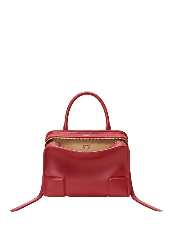 Loewe Small Leather Amazona 180 Top-handle Bag - Red
