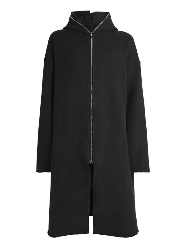 Rick Owens Stretch-cotton Gimp Coat - Black