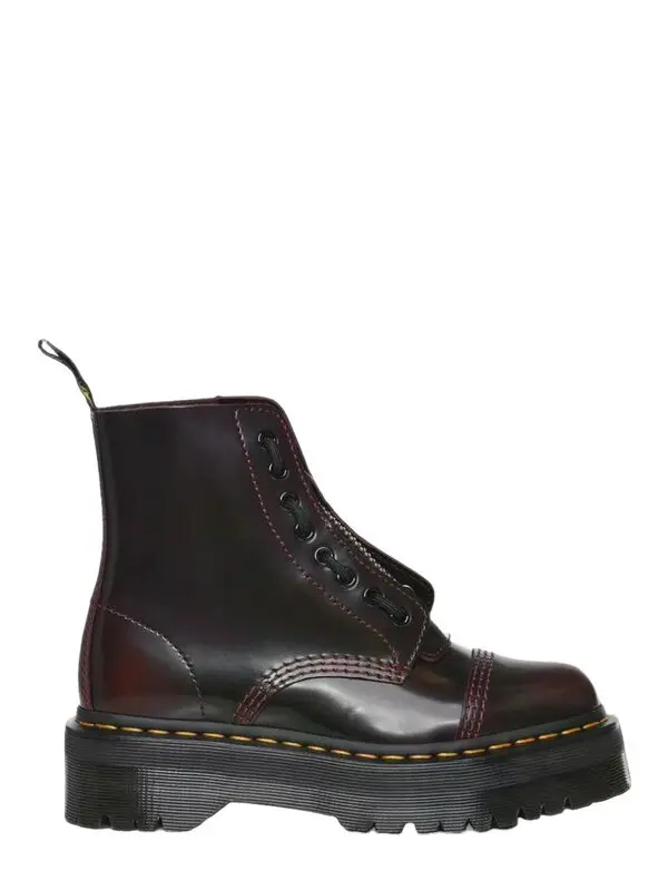 Dr. Martens Sinclair Platform Boots - Red