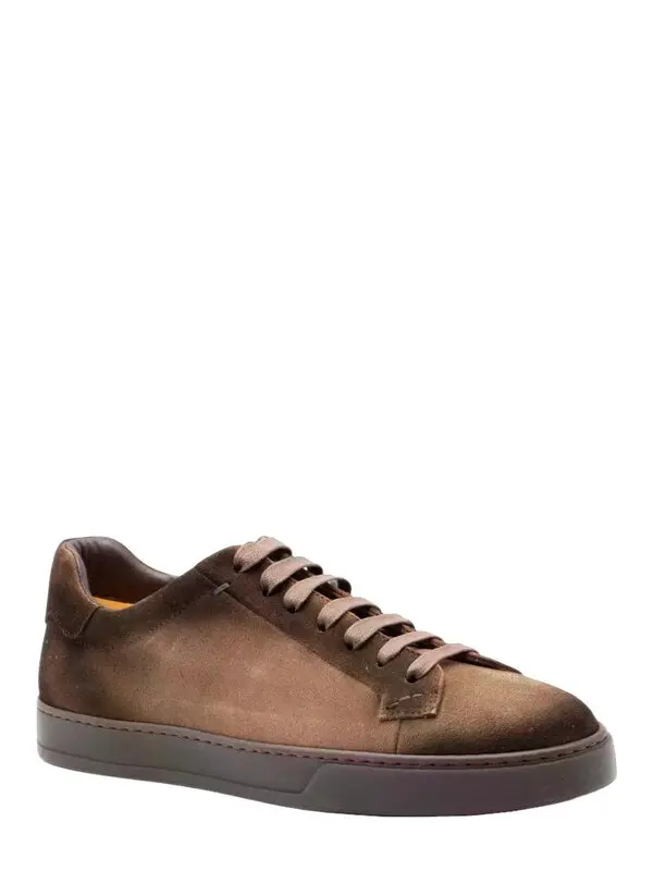 DOUCAL'S Airbrushed Suede Sneakers - Brown