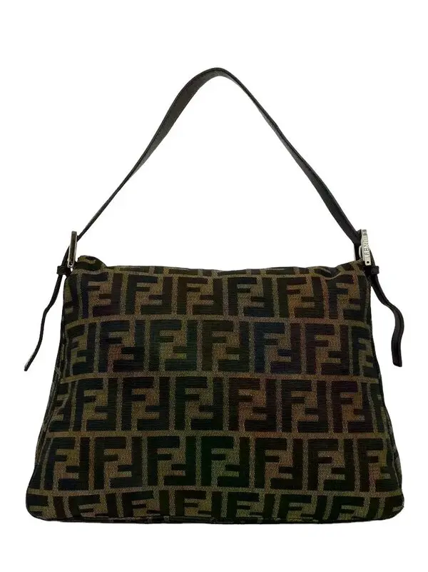 Fendi 1990-2010 Zucca Canvas Mamma Forever Shoulder Bag - Brown