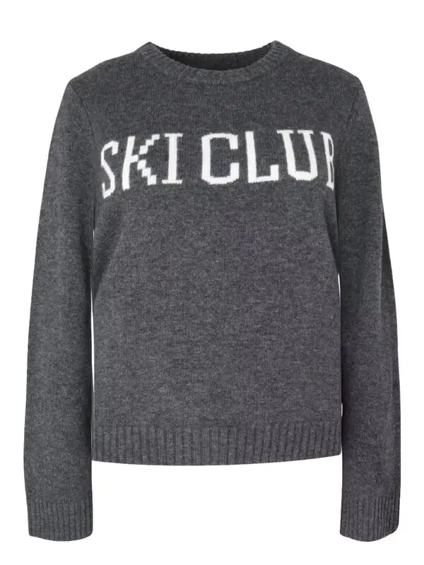 IZAAK AZANEI Intarsia-knit Wool Sweater - Grey
