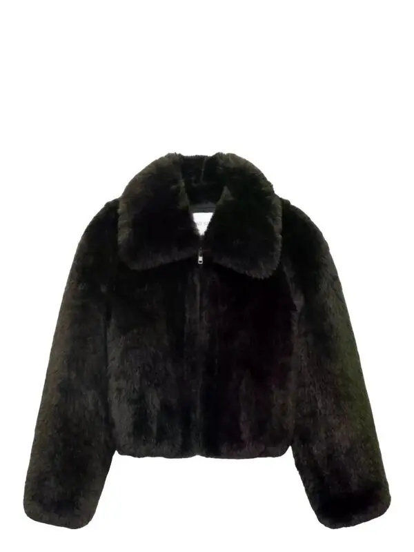 STAND STUDIO Aya Faux-fur Jacket - Brown