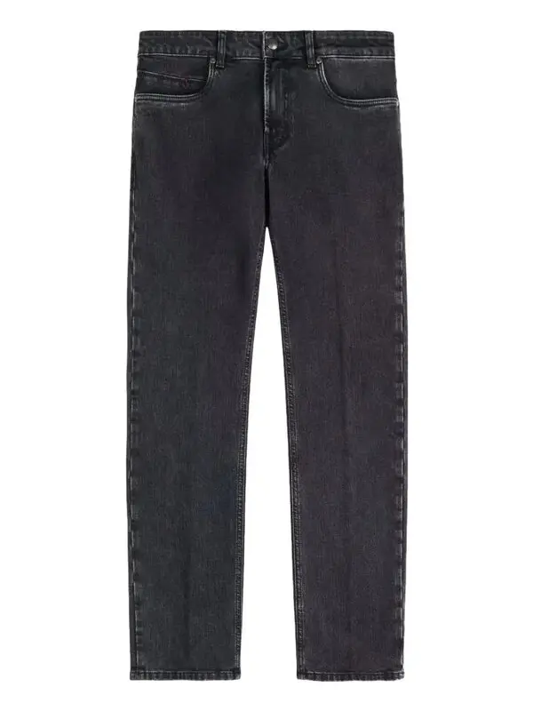 FAY Logo-patch Five-pocket Jeans - Grey