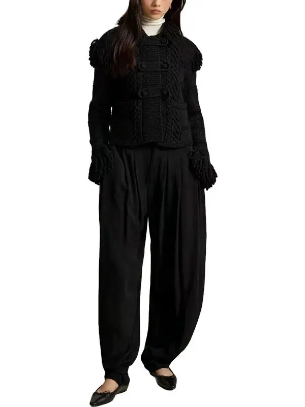 Polo Ralph Lauren Jodhpur Pleated Trousers - Black