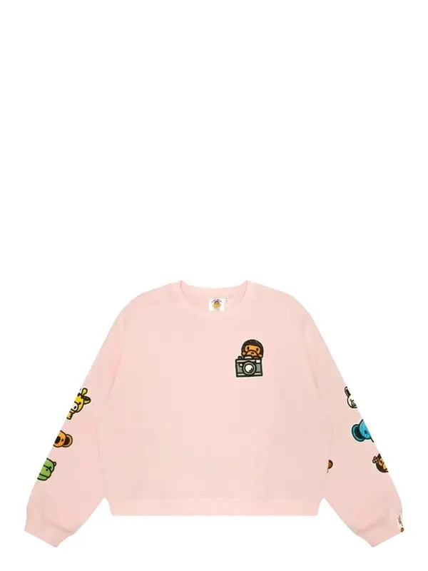 A BATHING APE Baby Milo Graphic-print Sweater - Pink