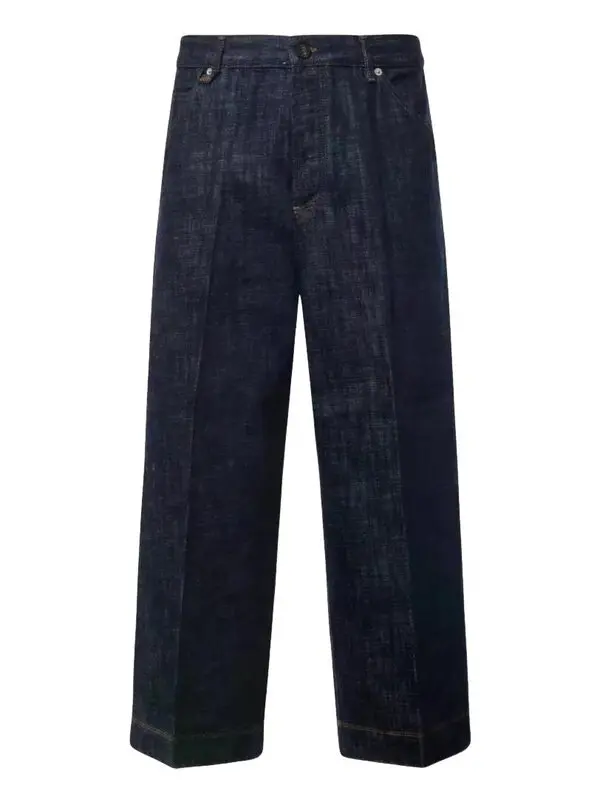Jacquemus Wide-leg Pleated Jeans - Blue