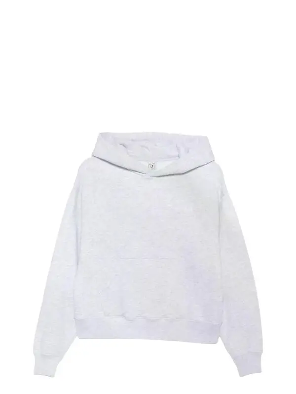 Sporty & Rich Logo-embroidered Hoodie - Grey