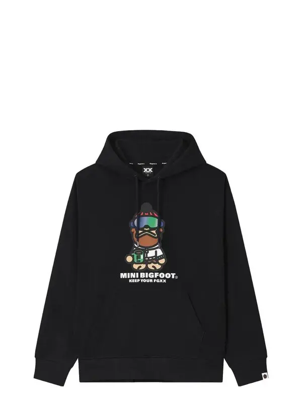 FINGERCROXX Mini Bigfoot Graphic-print Hoodie - Black